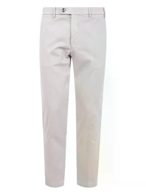 MICHAEL COAL Cotton Twill Trousers - Neutrals