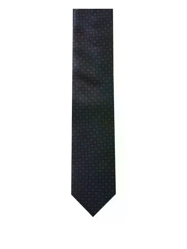 Corneliani Geometric-pattern Neck Tie - Blue