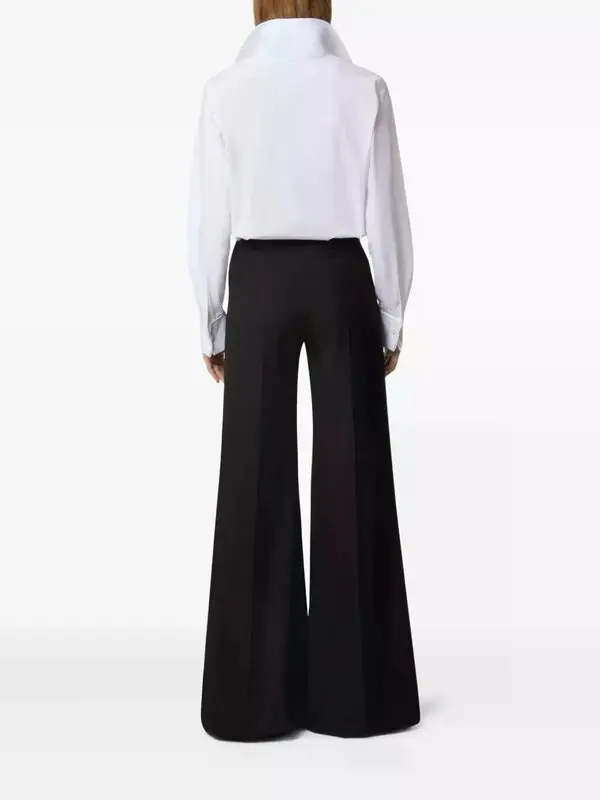 Nina Ricci Wide Leg Wool Trousers