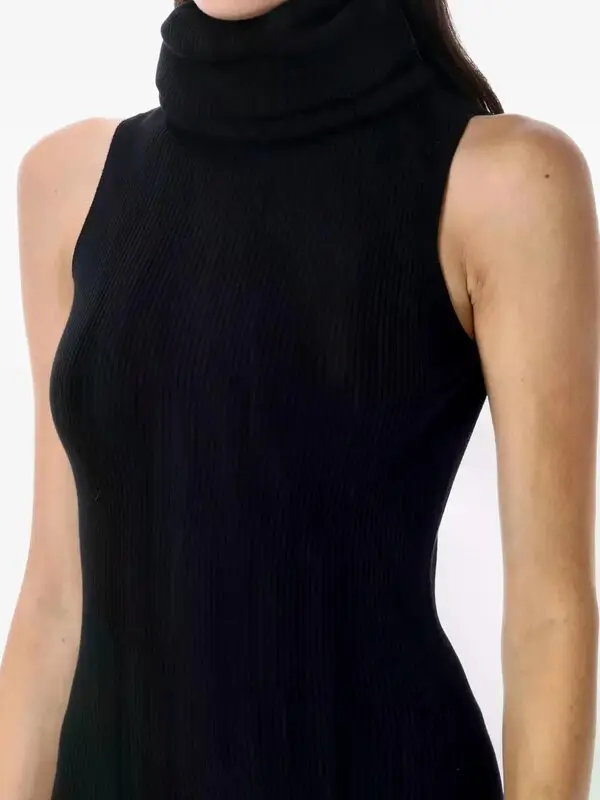 Rick Owens Ribbed Turtleneck Mini Dress