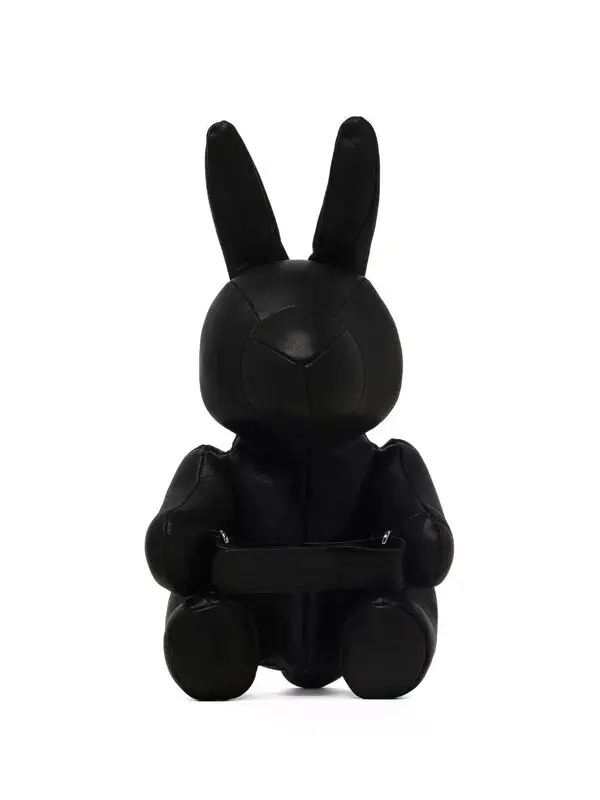 Mihara Yasuhiro Dolls Rabbit Hug Leather Messenger Bag - Black