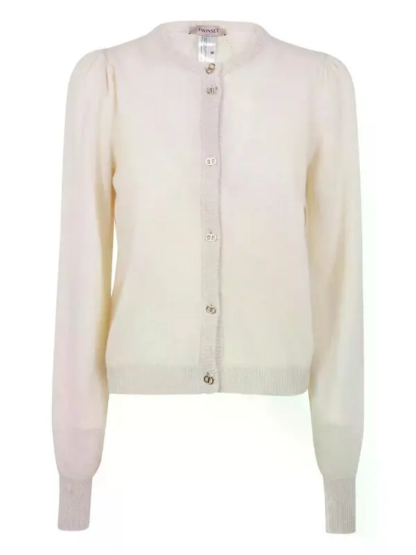 TWINSET Puff-sleeve Button Cardigan