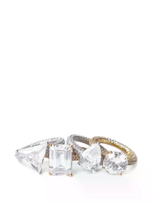 IZABEL DISPLAY Mega Drop Pear-cut Ring