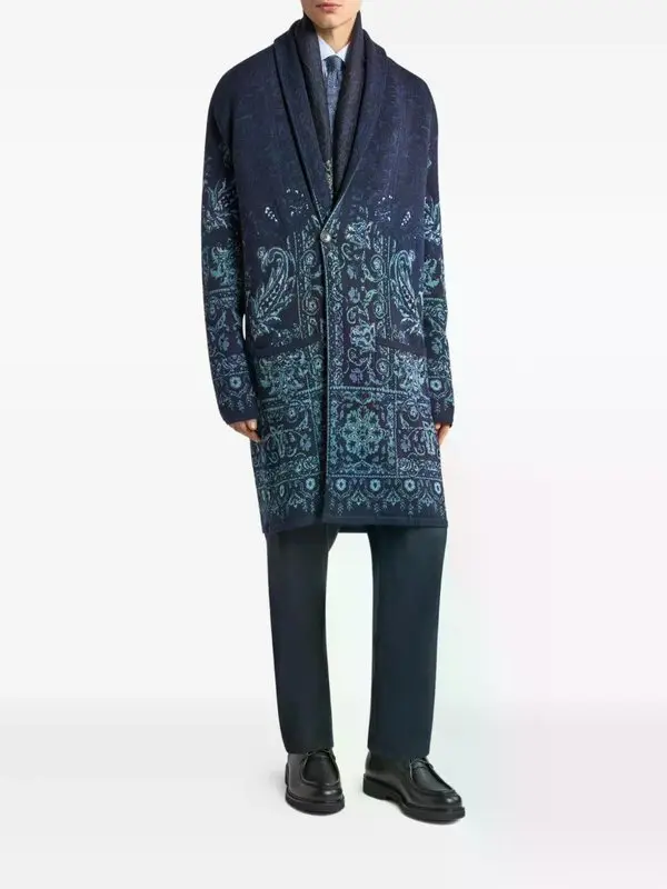 Etro Paisley Jacquard Cardigan