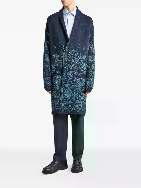Etro Paisley Jacquard Cardigan