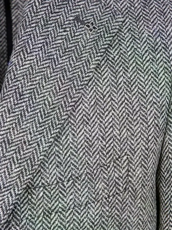 Tagliatore Herringbone Wool Jacket - Grey
