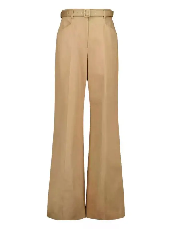 Gabriela Hearst Belted Wide-leg Trousers
