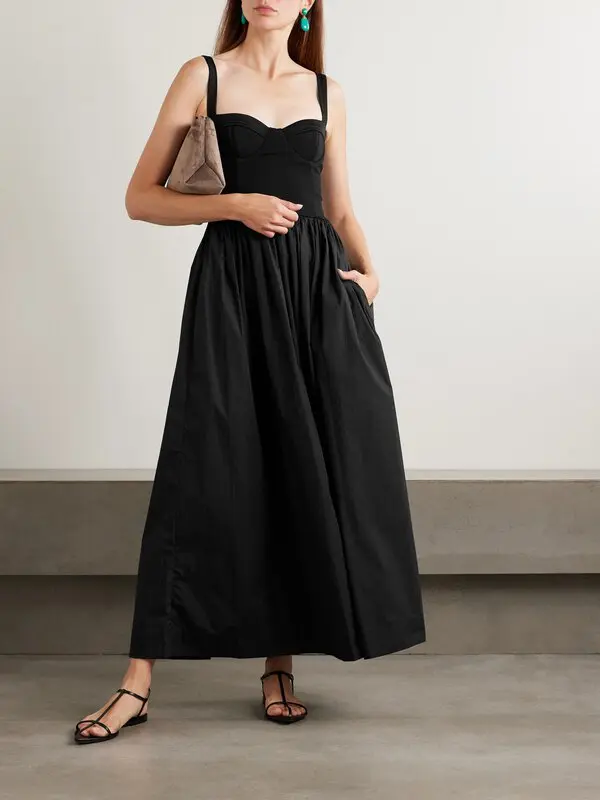 Esse Studios Bustier Maxi Dress In Black - 60% Off | Editorialist