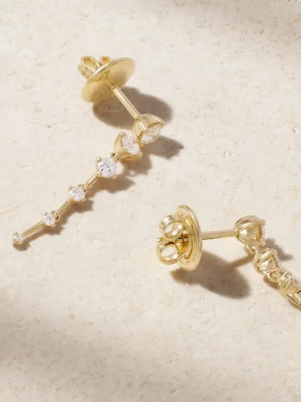 Fernando Jorge Sequence 18-karat Diamond Dangle Earrings