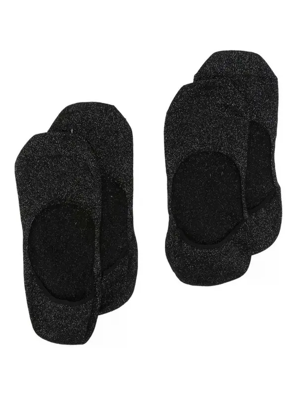 ANT45 Glitter-effect Low-cut Socks - Black