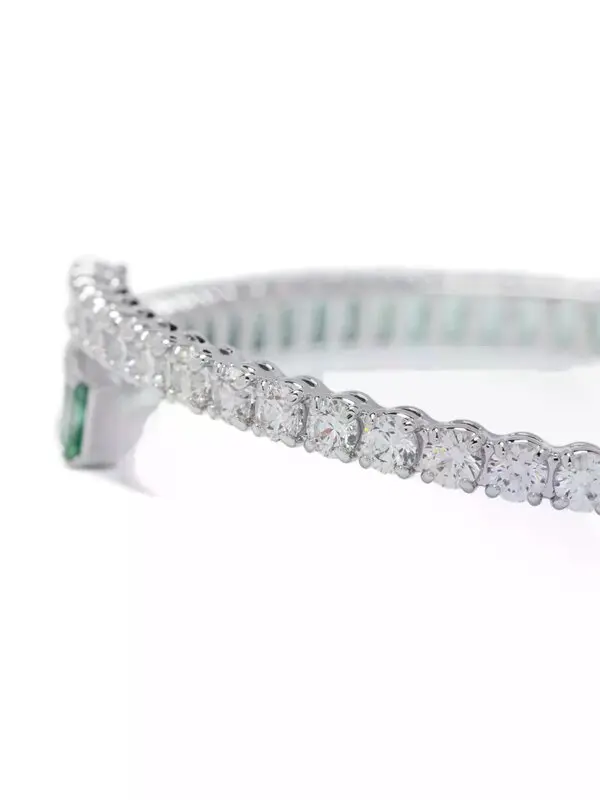 SWAROVSKI Matrix Crystal-embellished Bracelet - Silver