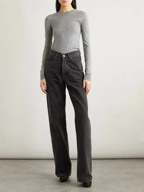 Saint Laurent Straight-leg Jeans - Black