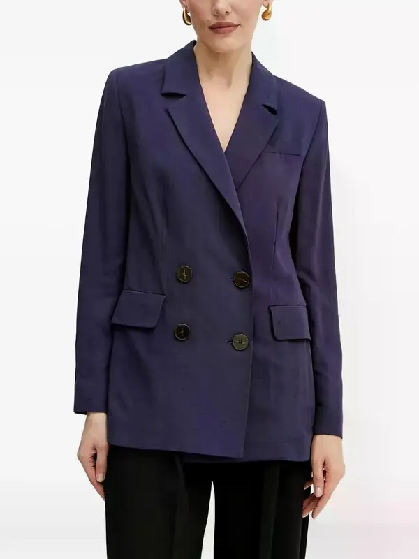 Luisa Spagnoli Double-breasted Button Blazer