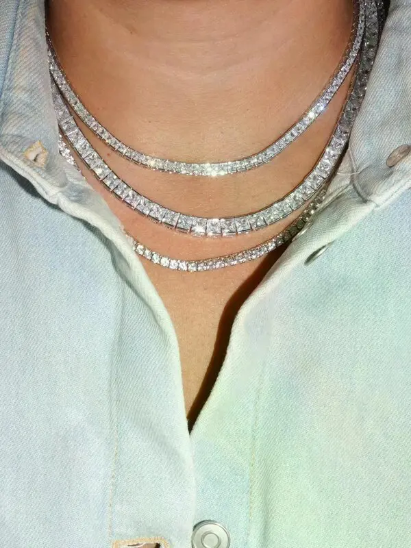 IZABEL DISPLAY Tennis Necklace - Silver