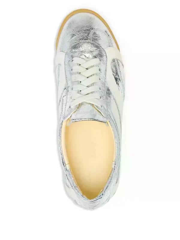 Proenza Schouler Leather Sneakers Silver Editorialist