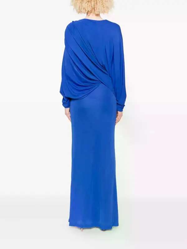 Christopher Esber Encased Nature Draped One-shoulder Dress