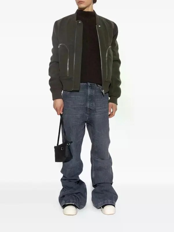 Rick Owens Zip-fastening Pocket Bomber Jacket - Grey