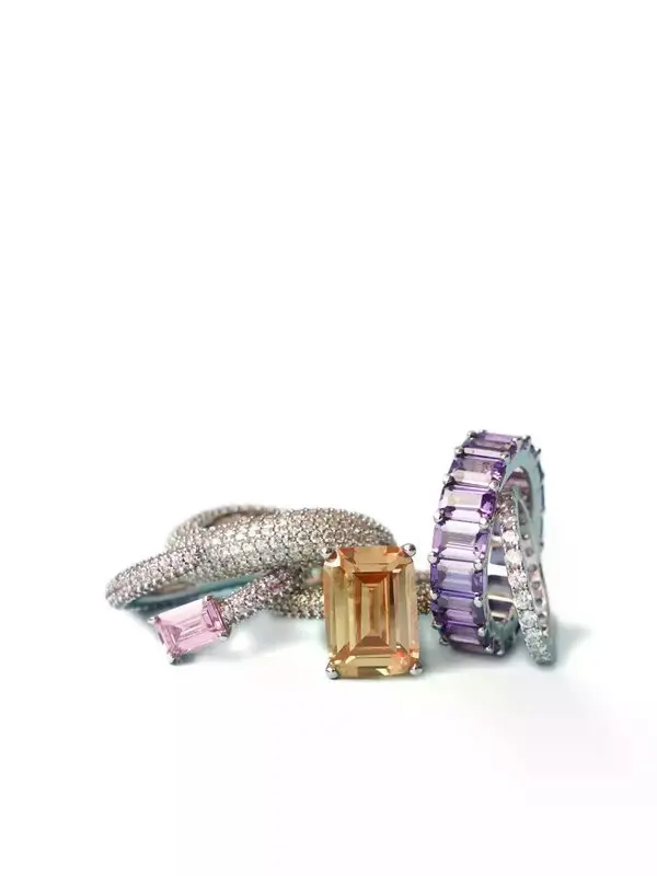 IZABEL DISPLAY Mega Rectangle Ring - Neutrals