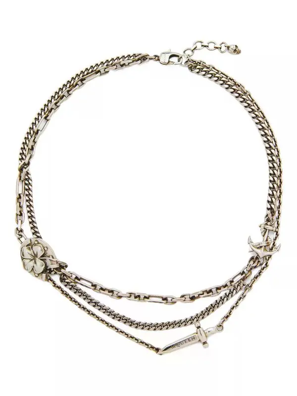 Alexander McQueen Chain-link Necklace - Silver