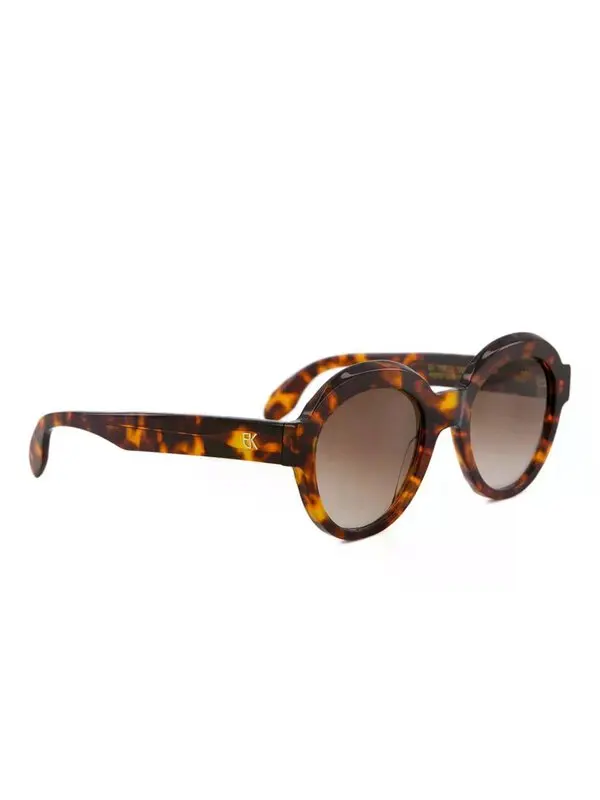EMMANUELLE KHANH Tortoiseshell Round Sunglasses