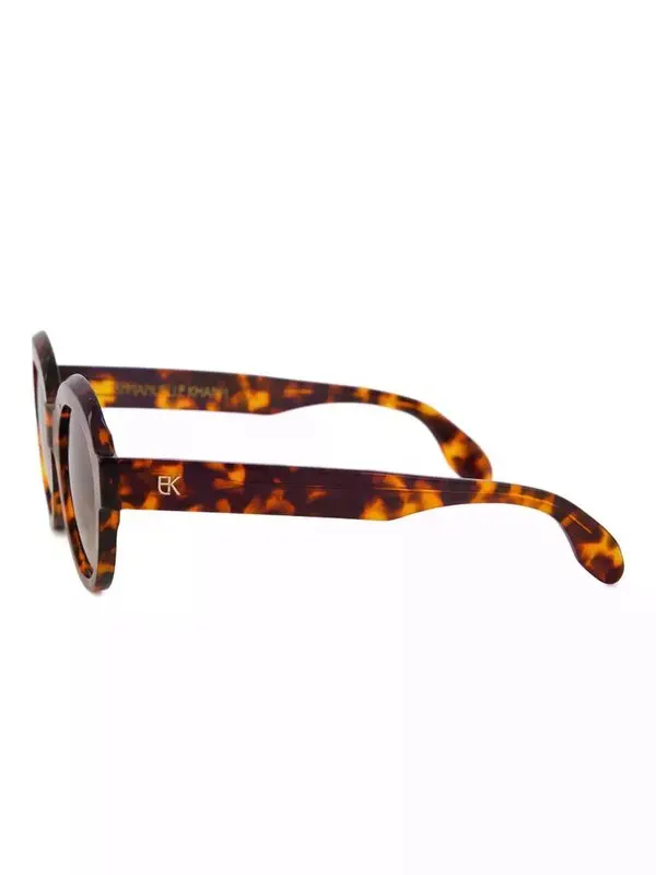 EMMANUELLE KHANH Tortoiseshell Round Sunglasses