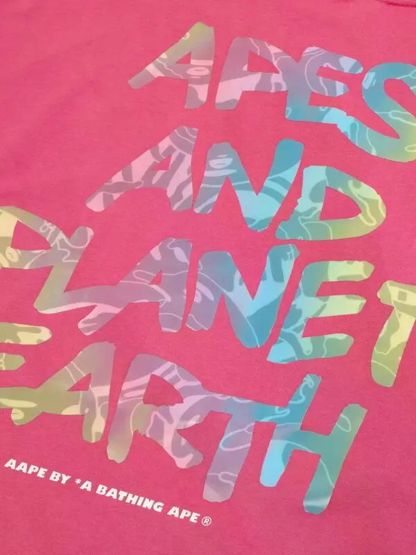 AAPE BY *A BATHING APE Long-sleeved T-shirt - Pink
