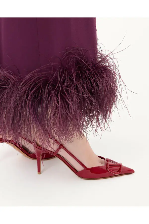Valentino Garavani Vlogo Signature Patent Leather Slingback Pump 80mm - Red