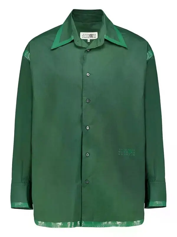 MAISON MARGIELA Button-up Cotton Shirt - Green
