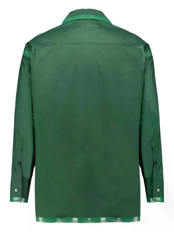 MAISON MARGIELA Button-up Cotton Shirt - Green