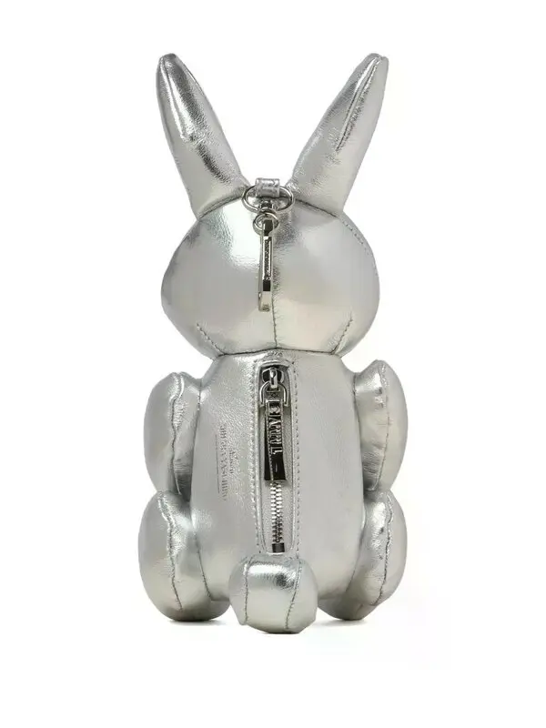 Mihara Yasuhiro Rabbit Leather Messenger Bag - Silver