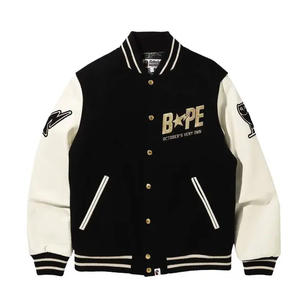A BATHING APE X Ovo Varsity Jacket