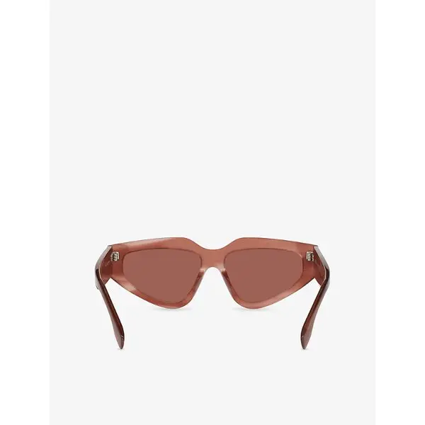 Fendi FE40163U 74S Cat Eye Sunglasses - Striped Pink/Red Fendi FE40163U 74S Cat Eye Sunglasses - Striped Pink/Red main image 4