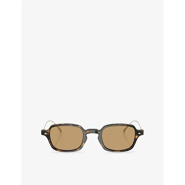 Giorgio Armani Rectangular-frame Sunglasses - Brown