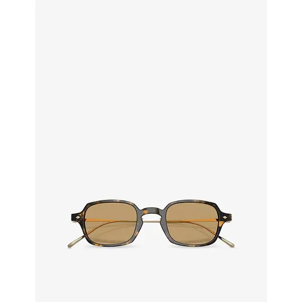 Giorgio Armani Rectangular-frame Sunglasses - Brown