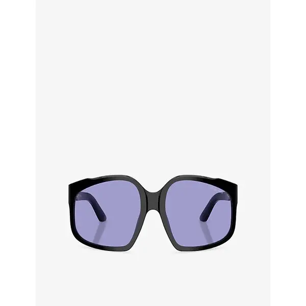 Miu Miu Irregular-frame Sunglasses - Black
