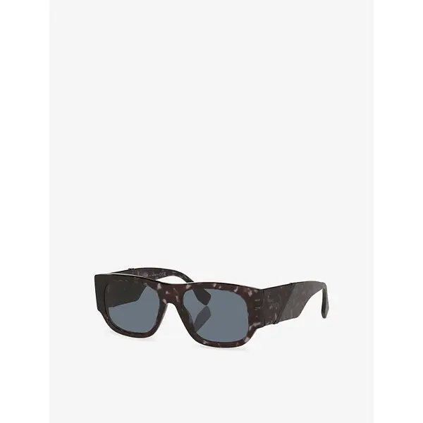 Fendi Diagonal Rectangular-frame Sunglasses