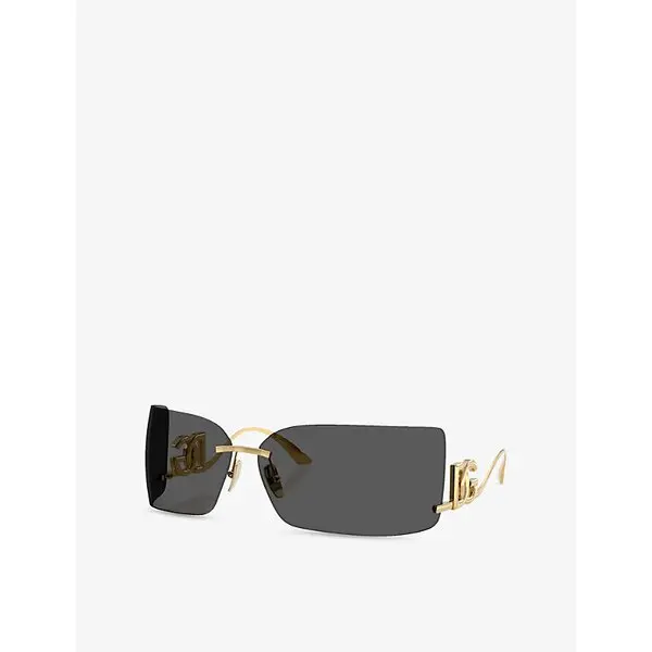 Dolce & Gabbana Dg2319 Irregular Sunglasses - Gold