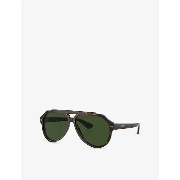 Dolce & Gabbana Dg4452 Aviator-frame Sunglasses