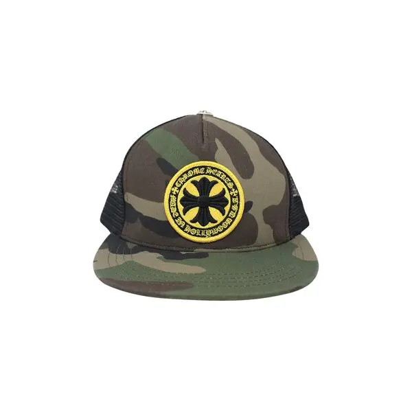 Chrome Hearts Plus Cross Seal Stamp Trucker Hat - Green