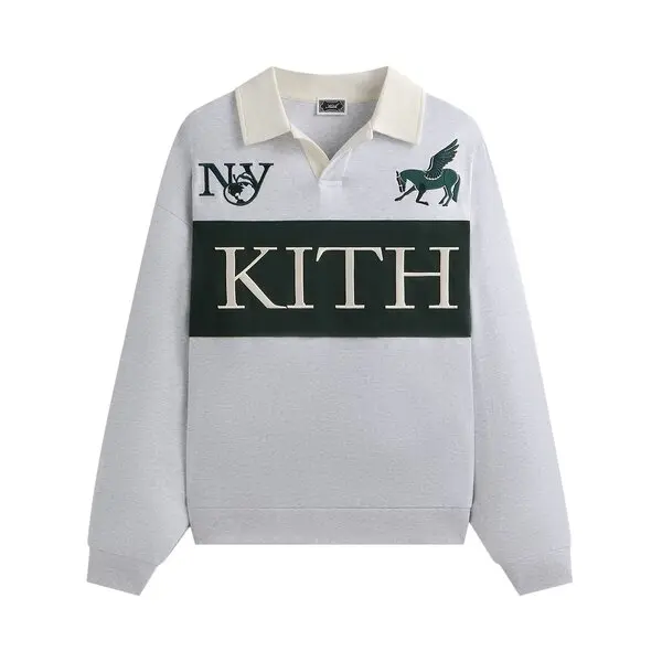 Kith Nelson Collared Pullover - Grey