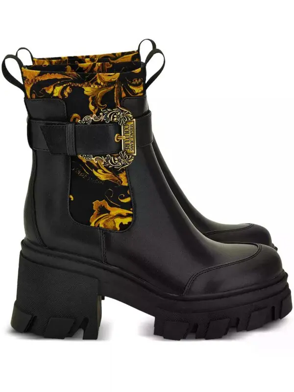 Versace Buckle-detail Platform Boots