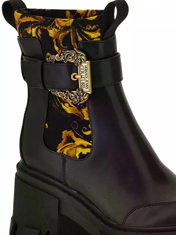 Versace Buckle-detail Platform Boots