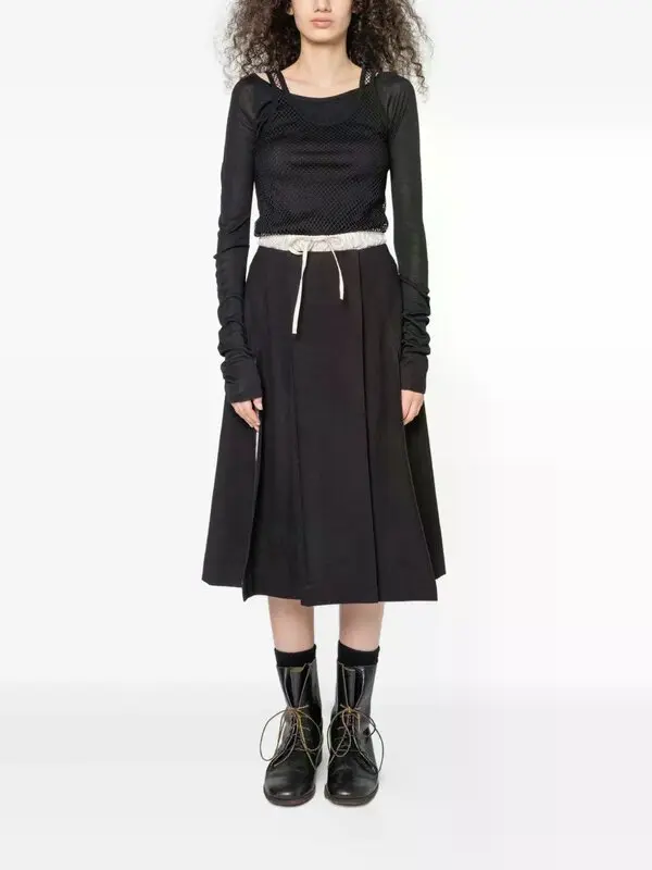 MULLER OF YOSHIOKUBO Mesh-layer Long-sleeve Top