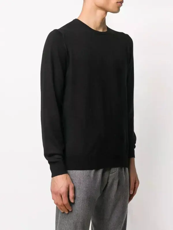 BARBA NAPOLI Round Neck Jumper - Black