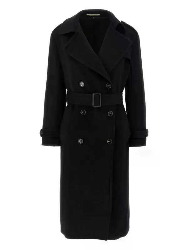 Tagliatore Double-breasted Belted Coat