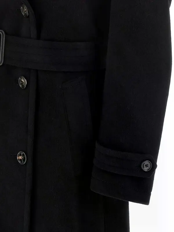 Tagliatore Double-breasted Belted Coat