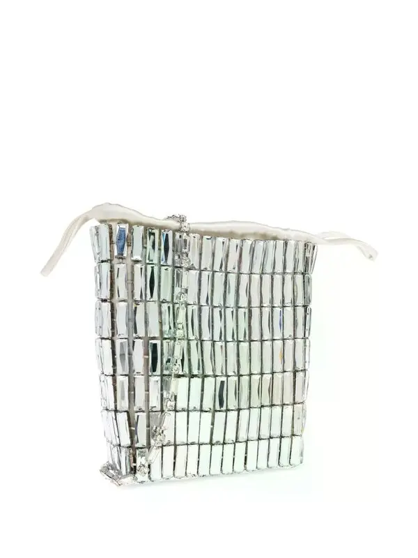 SELF-PORTRAIT Crystal-embellished Drawstring Tote