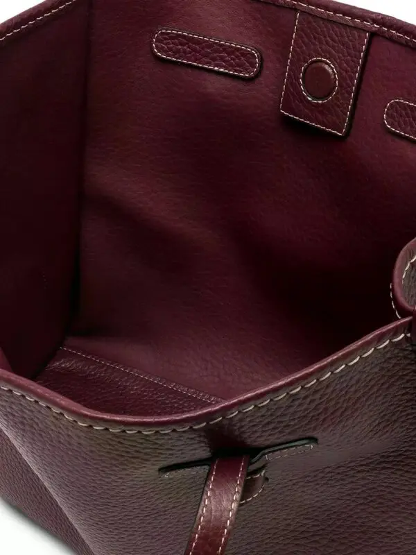 GIANNI CHIARINI Knotted-detail Leather Tote Bag - Red