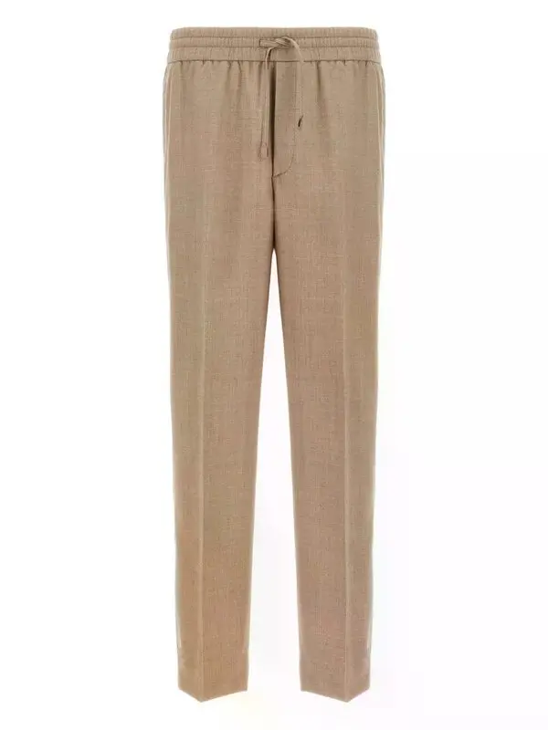 Brioni Drawstring-waistband Wool Trousers