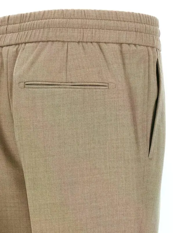 Brioni Drawstring-waistband Wool Trousers